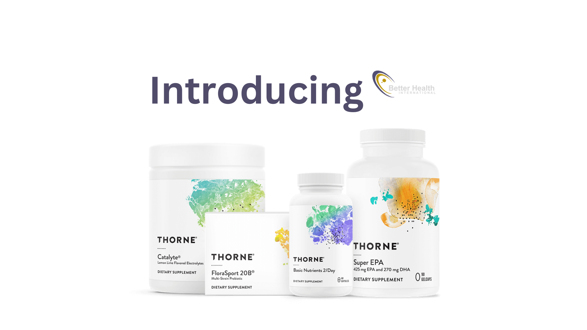 Thorne Supplements for Better Health | Better Health International