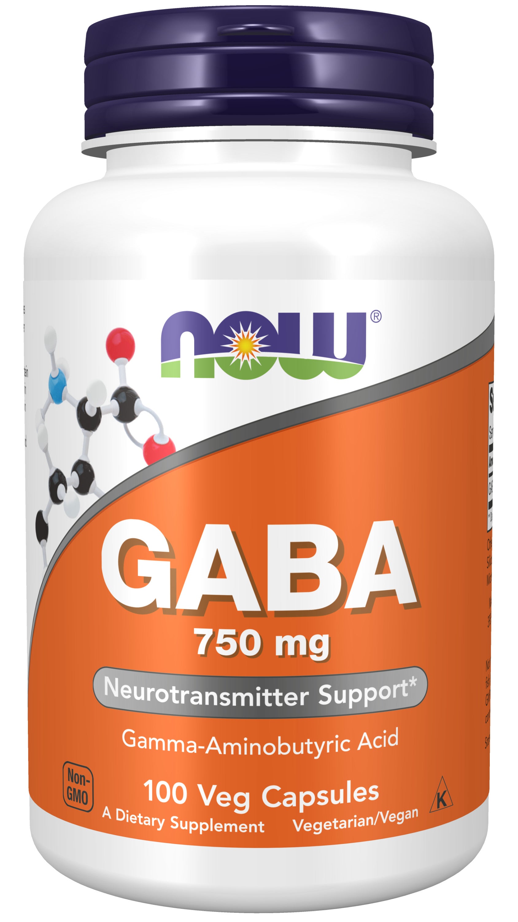 Now Supplements, GABA 750 mg 100 Veg Capsules – Better Health International