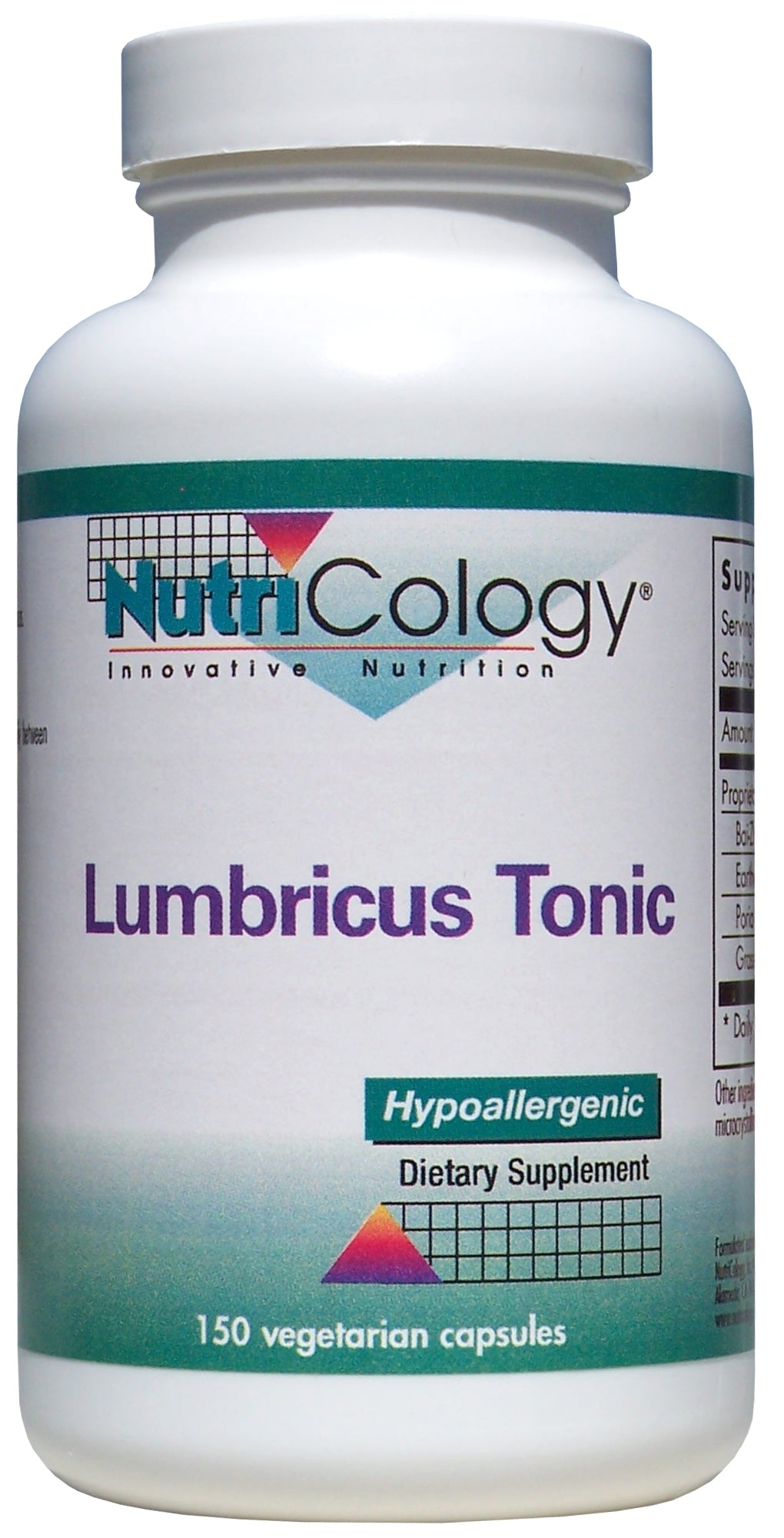 Nutricology Lumbricus Tonic 150 Vegetarian Capsules – Better Health ...
